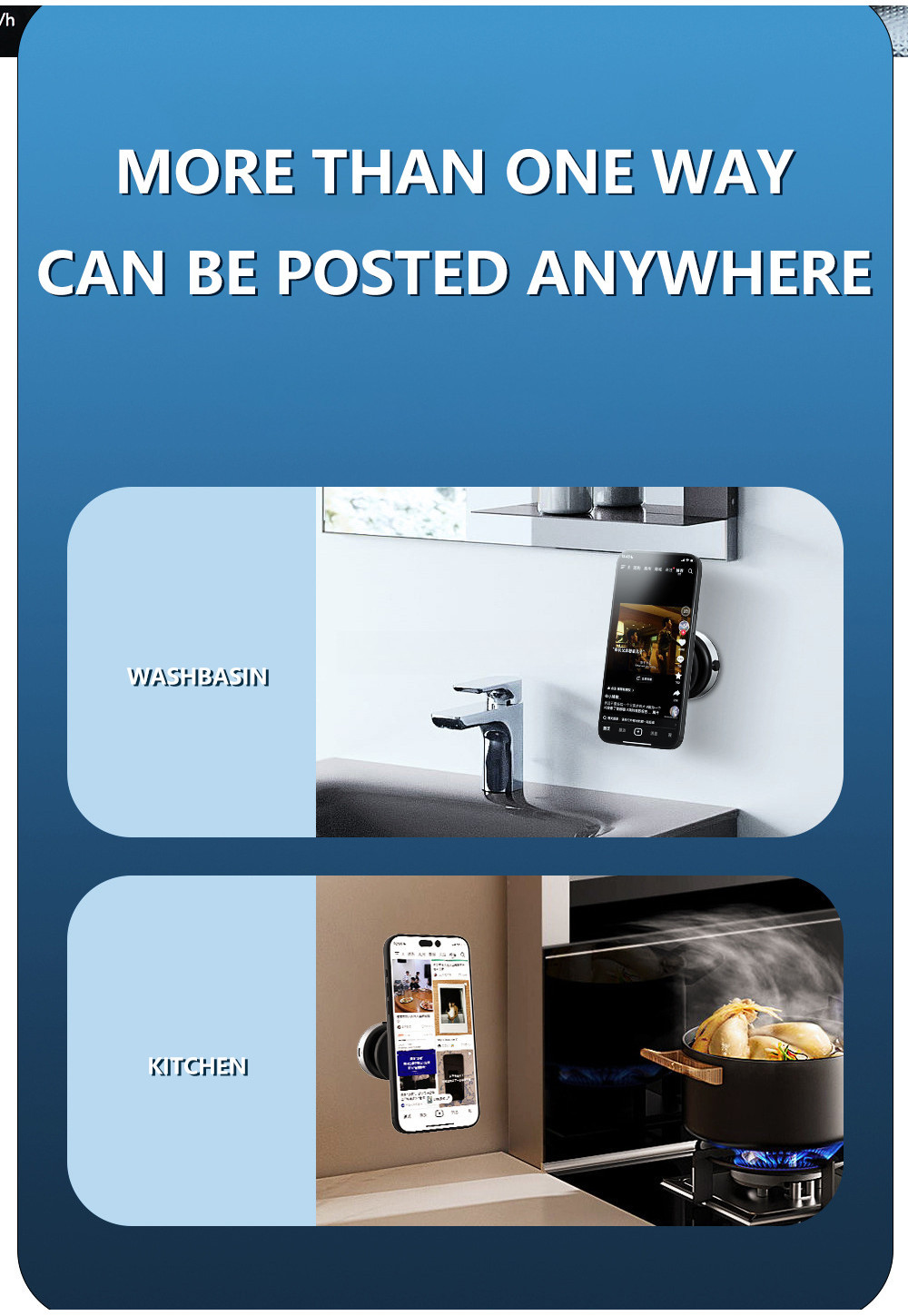 double-sided universal magnetic stand suitable for smart phones X9C 360 ...