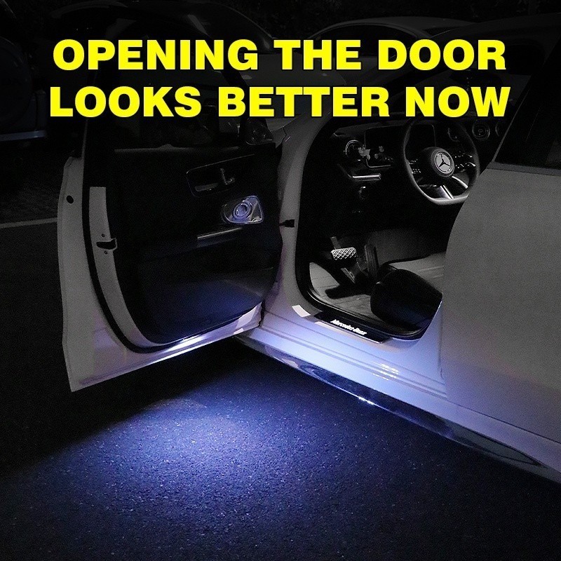 Car Door Lights LED Welcome Light Magnetic Control USB Charging Auto ...