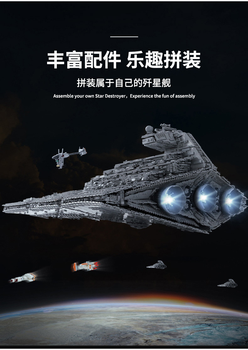 Building Blocks,Mould King 13135 Super Star Destroyer Model, ISD ...
