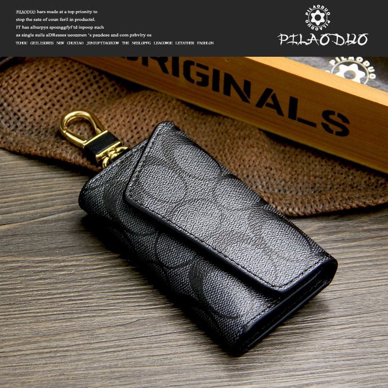 HOT_Coach European And American New Key Bag Imitation Canvas Men's And ...