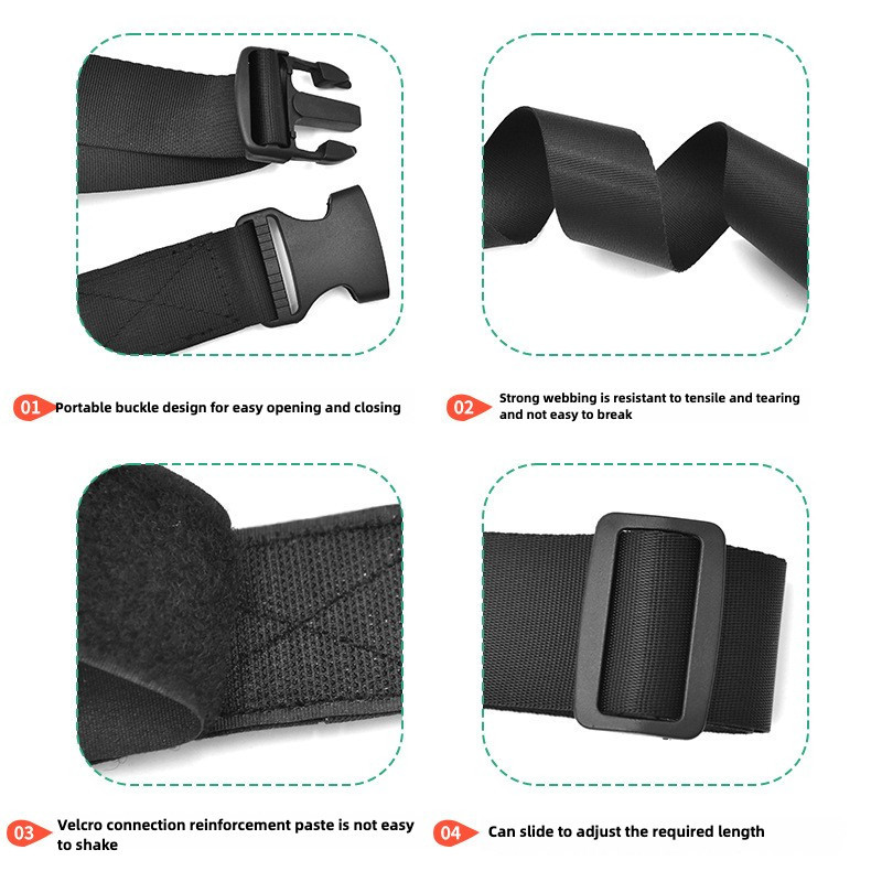 Pack Secure 2Pcs Multifunctional Travel Luggage Strap Belt Adjustable ...