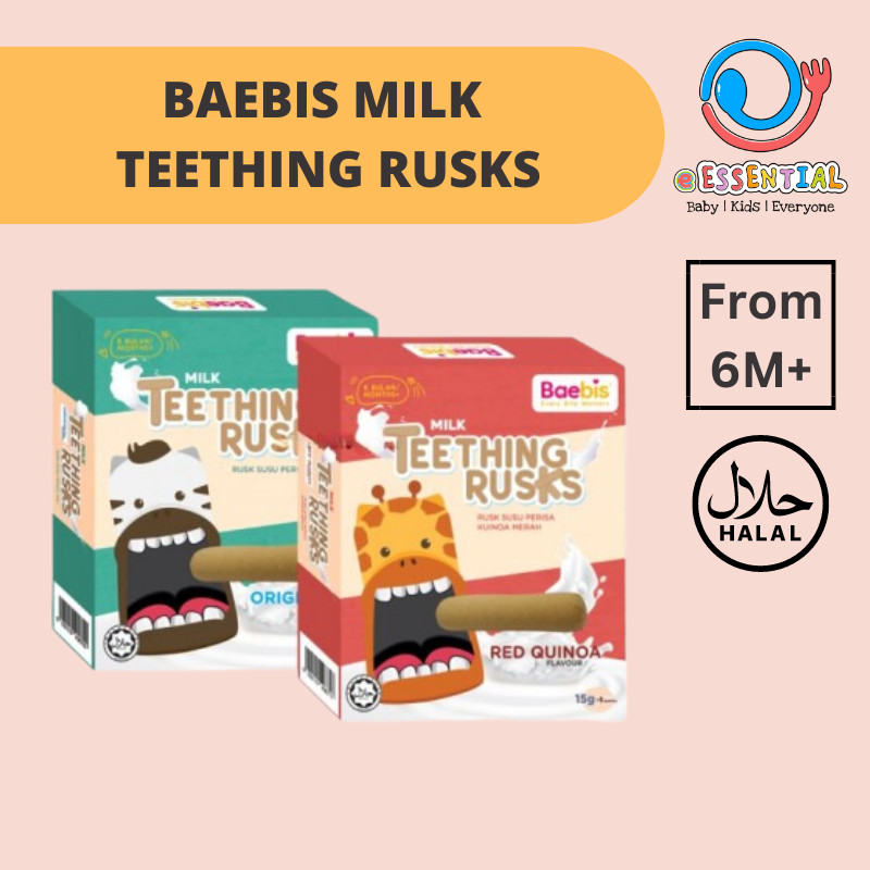 BAEBIS MILK TEETHING RUSKS / HALAL CERTIFIED BABY TEETHING RUSKS ...