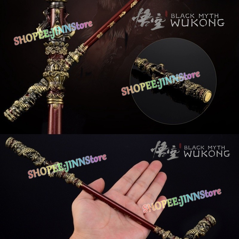 - JINN - Black Myth: Wukong Ruyi Jingu Bang 35cm Metal Staff Weapon ...