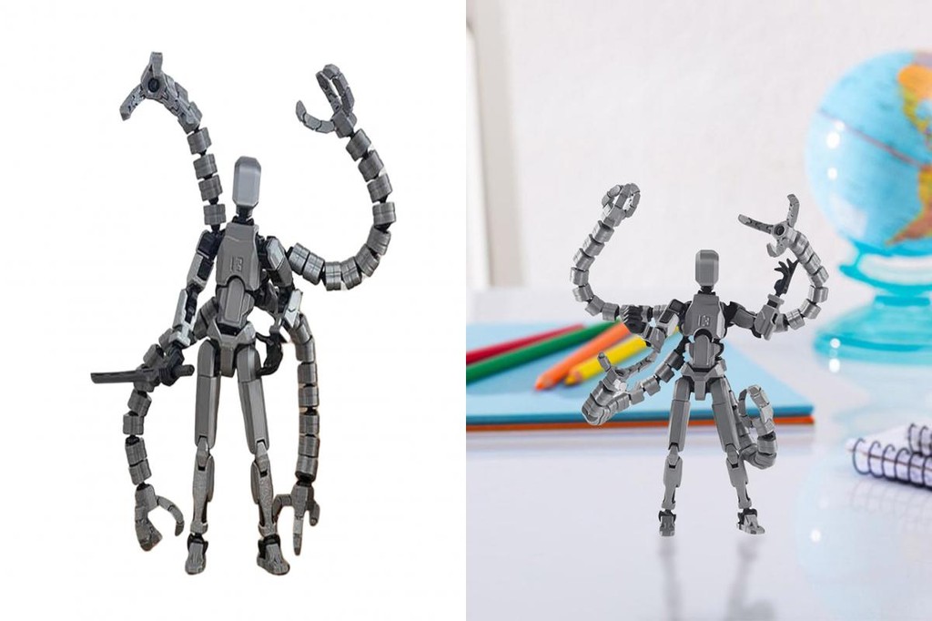 Articulated Action Figure 3d Printed Action Figure Flexible Robot ...