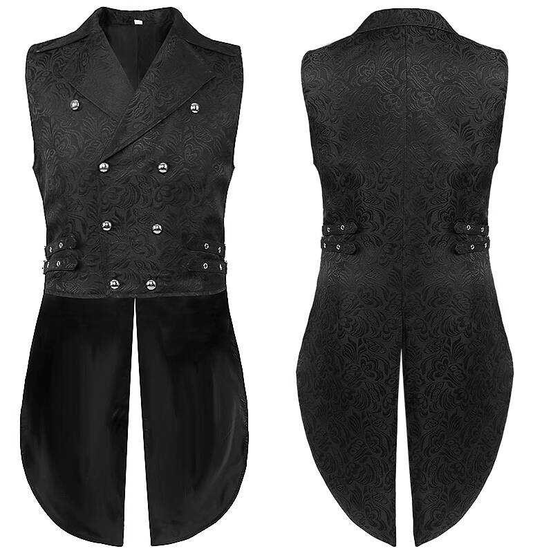 Medieval Tuxedo Vest Halloween Men's Steampunk Palace Frog Prince ...