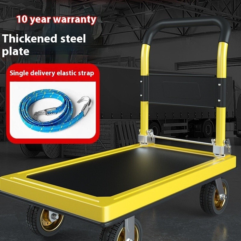 Small Platform Trolley Cart Carrying Goods Household Lightweight ...