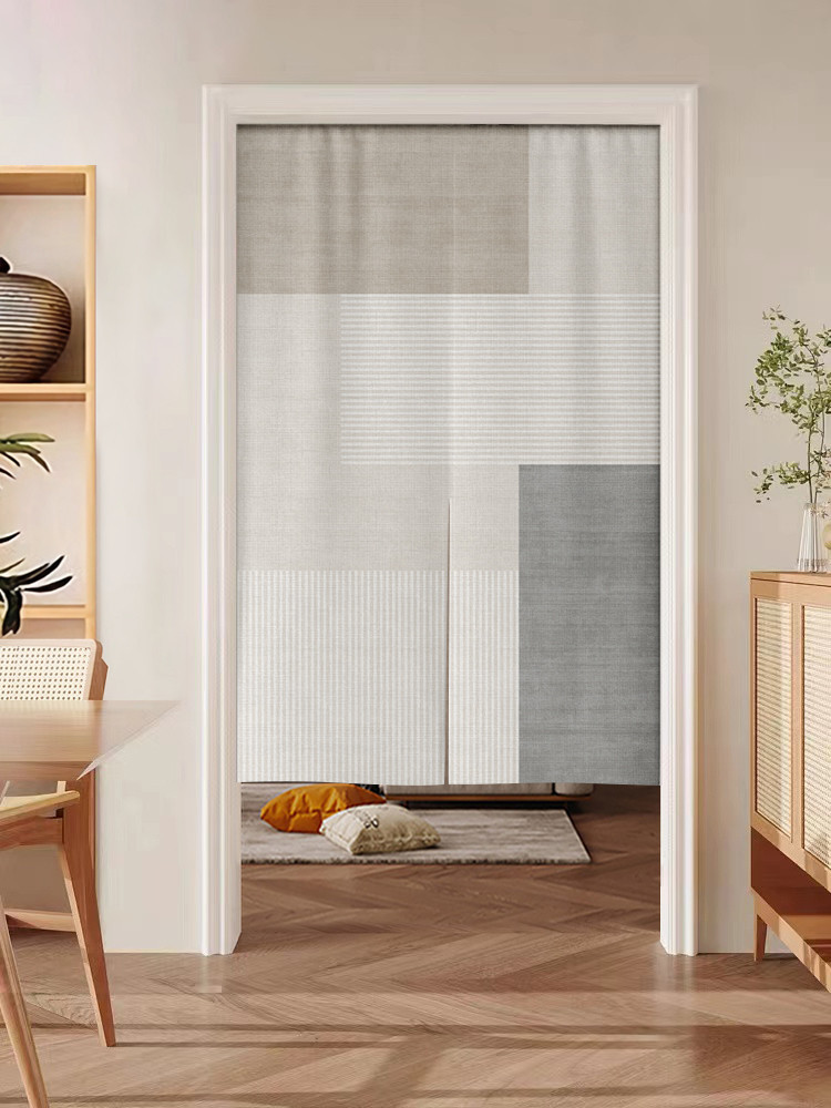 Simple Cotton Linen Half Curtain Short Style Indoor Household Door ...