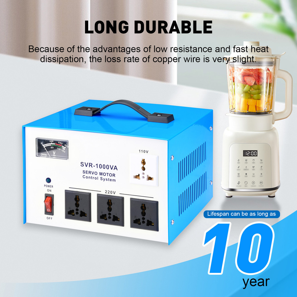 AVR Automatic Voltage Regulator 1000watts SVR-1000VA Servo Type AVR ...