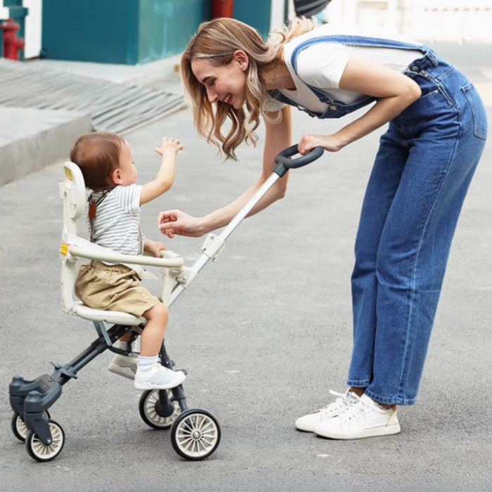 Stroller Ligh Tweight Foldable Baby Four-wheel Stroller Two-way High ...