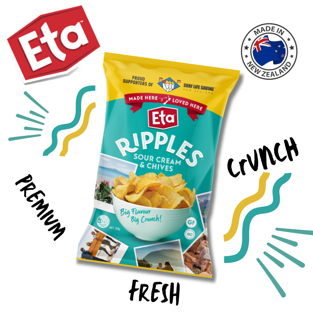 ETA SPUDS RIPPLE SOUR CREAM & CHIVES 150G | Shopee Singapore