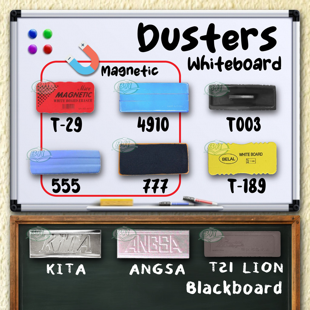 [School Use] Magnetic/ Non Magnetic Whiteboard Duster/ Blackboard ...