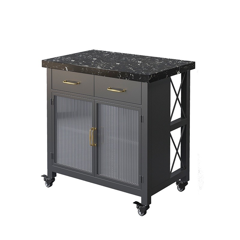 Open Plan Kitchen TT Cupboard Movable Middle Island Countertop ...