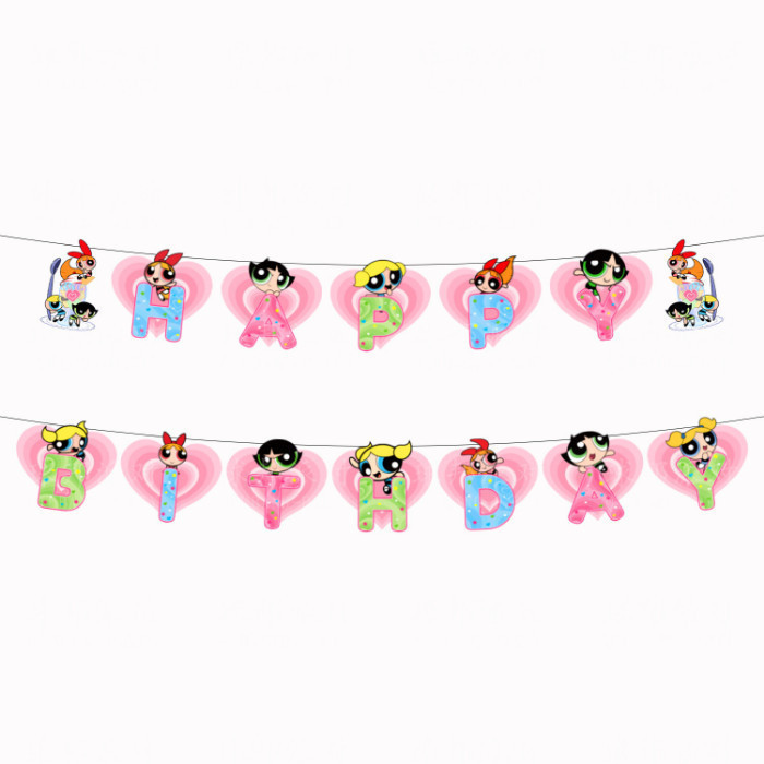 The Powerpuff Girls Season Same Birthday Party Background Decoration ...