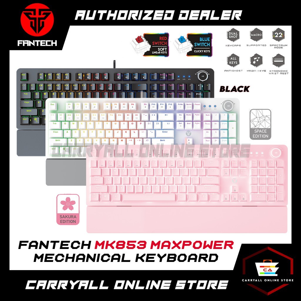 Fantech MK853 MAXPOWER Mechanical Gaming Keyboard | Shopee Singapore