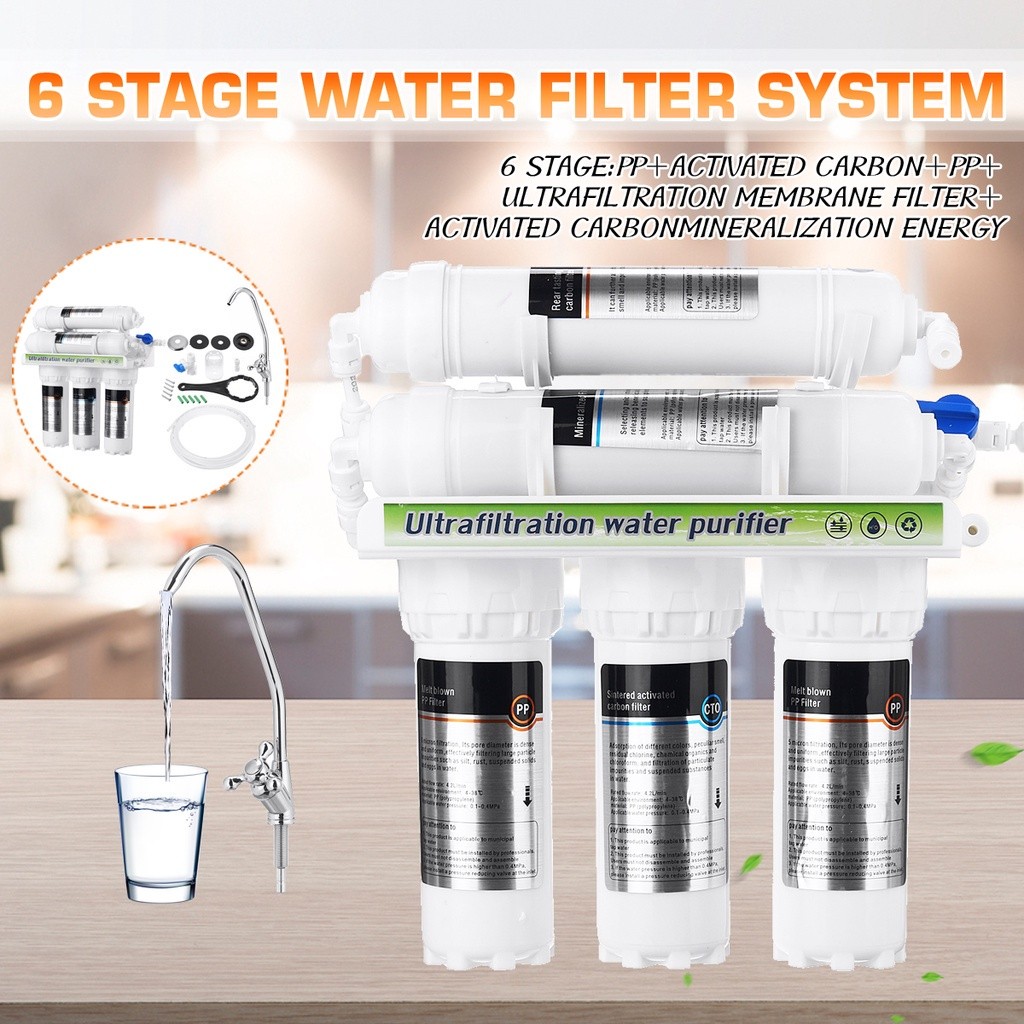 6 Stage Ultrafiltration Water Purifier Drinking Water Filtration System ...