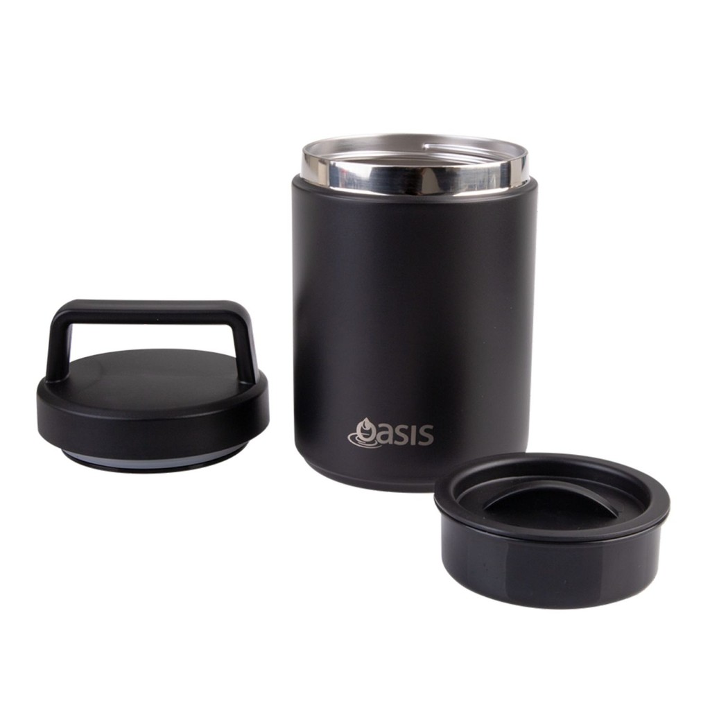 Oasis Stainless Steel Insulated Dual Compartment Food Flask with Handle ...