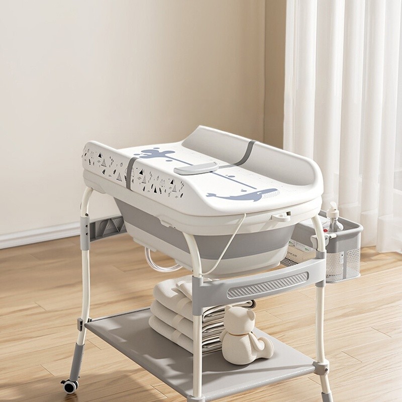 Diaper Changing Table Multi Functional Baby Changing Table Mobile ...
