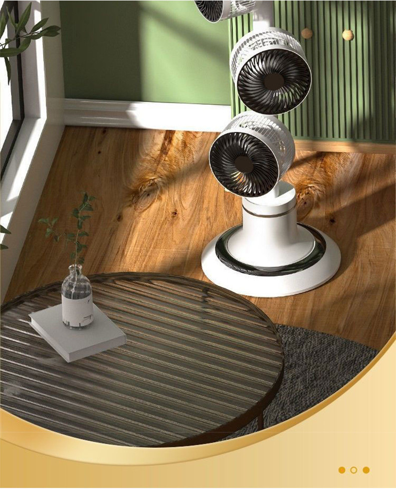 Standing Fan With 3 Fan Heads Air Circulation Fan Electric Cooling Fans ...