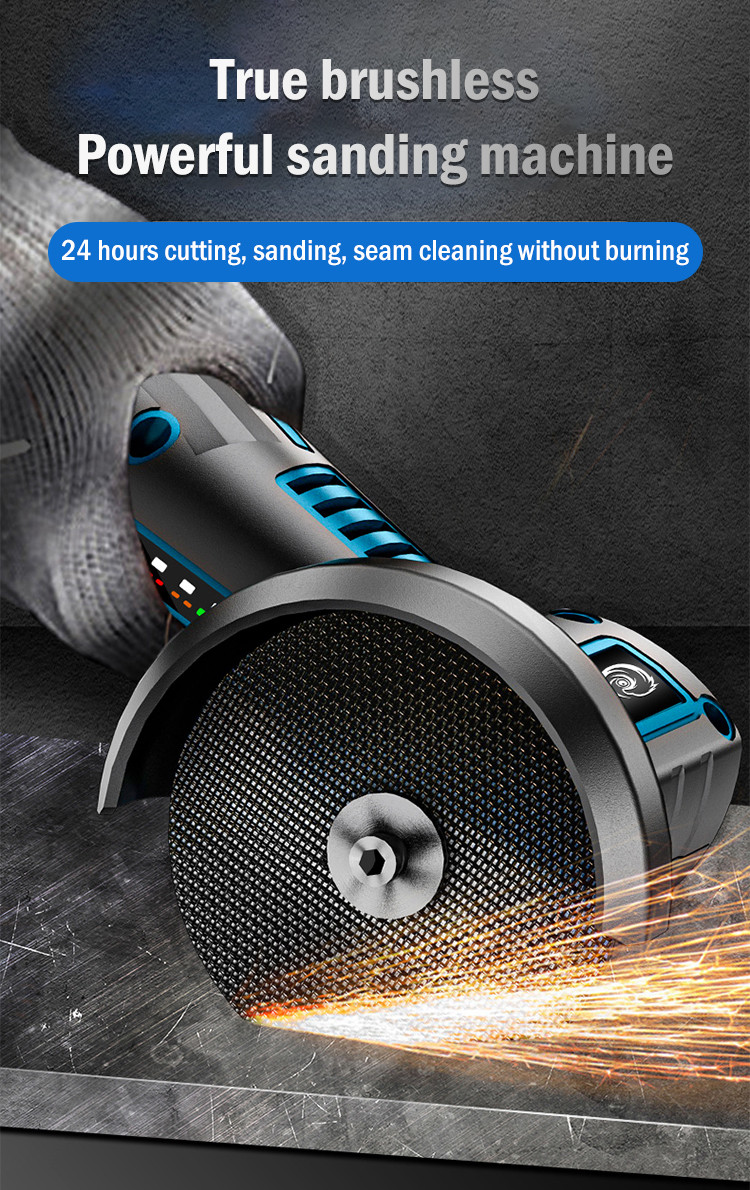 Handheld Brushless Angle Grinder Tile Polisher Electric Grinding Tool ...
