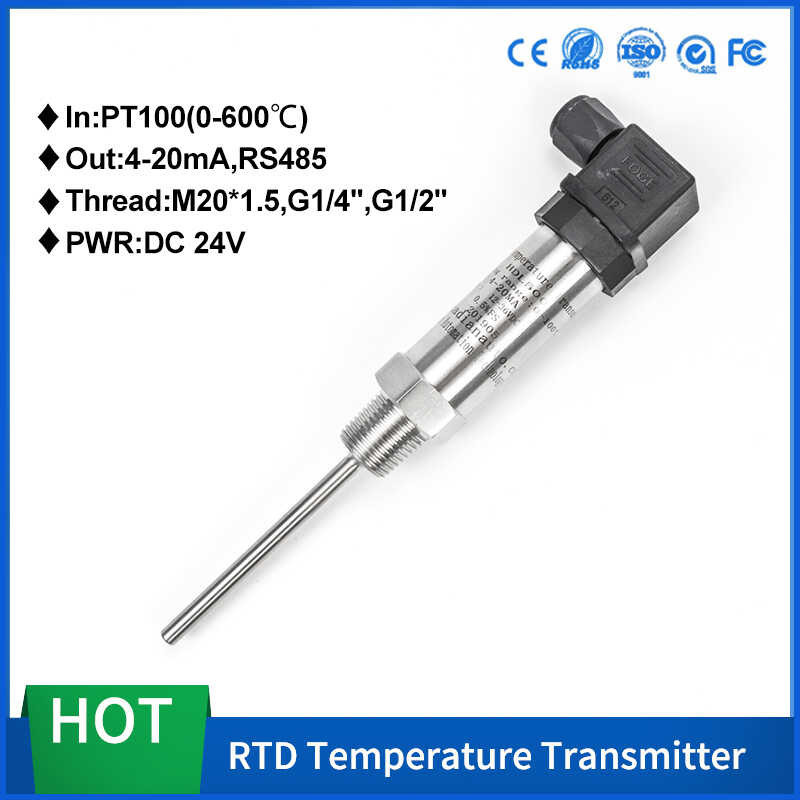 A High Accuracy Assembly Pt100 Temperature Sensor With Display | Shopee ...