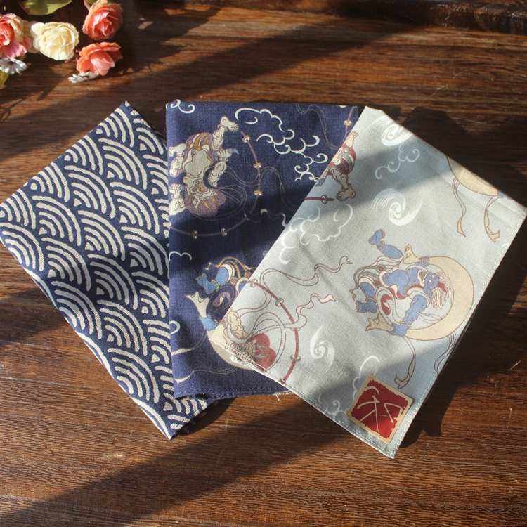 Japanese-made Japanese Style Bandana Handkerchief Small Furoshiki Pure ...