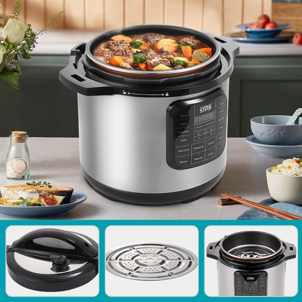 Winningstar European and British stainless steel 8L rice cooker, soup ...