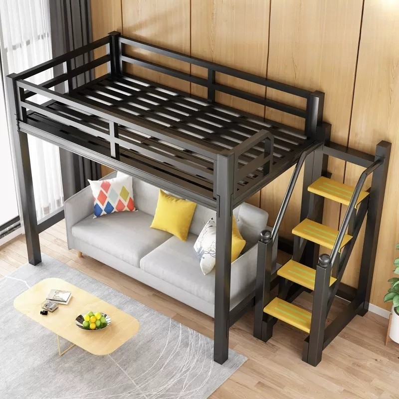 Ironwork Double Decker Bed Simple And Modern Loft Widening Bed Small ...