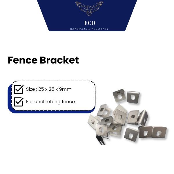 ECO HARDWARE Galvanized U Clip Garden Fence Clip Brc Fencing Clip Pagar ...