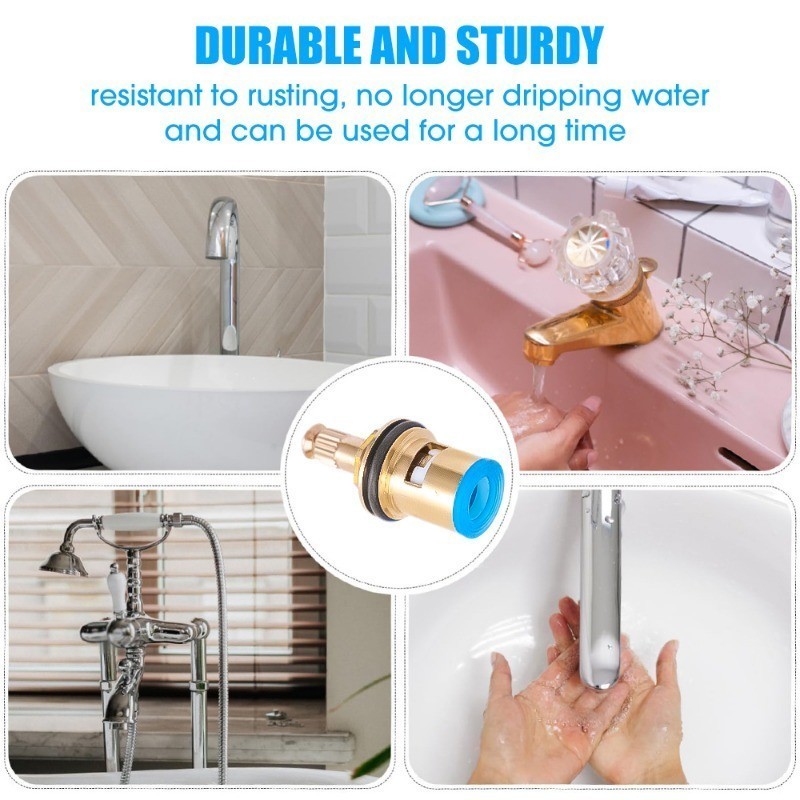 Universal Faucet Valve Core Durable Replacement Brass Tap Inner ...