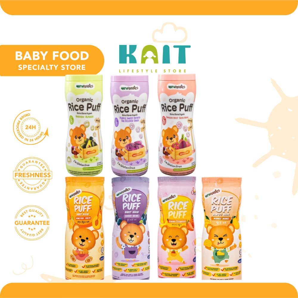 NATUFOODIES Organic / Natural Rice Puff (42~60g) [HALAL] | Shopee Singapore