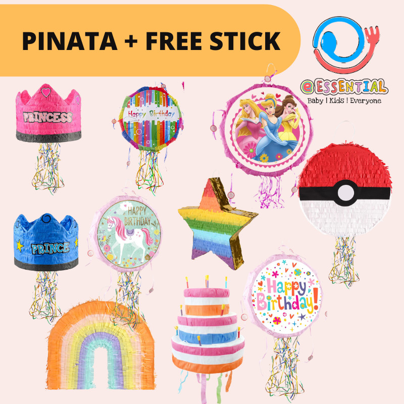 PINATA + FREE STICK FOR BIRTHDAY / KIDS PINATA / KIDS PARTY / GENDER ...