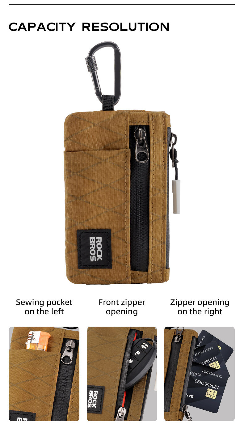 【3-day Delivery】ROCKBROS Multi-functional Portable Card Bag Compact ...