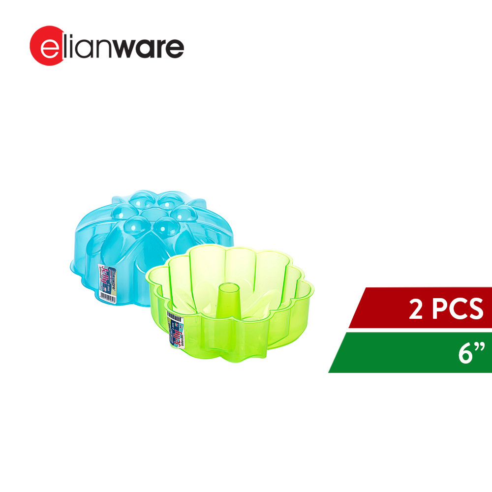 Elianware Flower Jelly Cake Mould Acuan Kuih Pudding Agar Agar Mould (6 ...