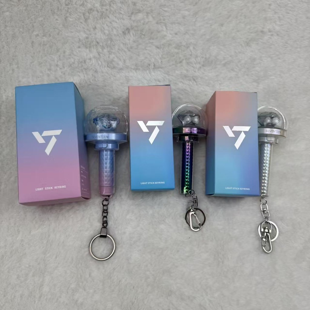 Kpop Idol Seventeen Mini Lightstick Keyring SVT 10th Anniv Edition ...