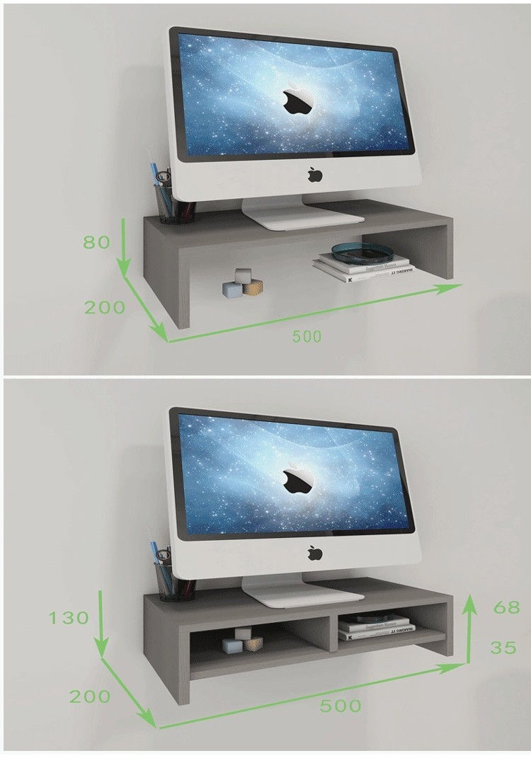 Single-Layer Desktop Computer Desktop Monitor Height-Increasing Stain ...
