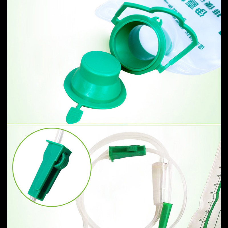 1200ML Home Colon Cleansing Enema Kit Reusable Anal Douche Rinse Bag ...