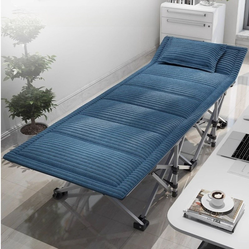 Foldable Bed Office Nap Single Lounge Chair Simple Home Care Portable ...