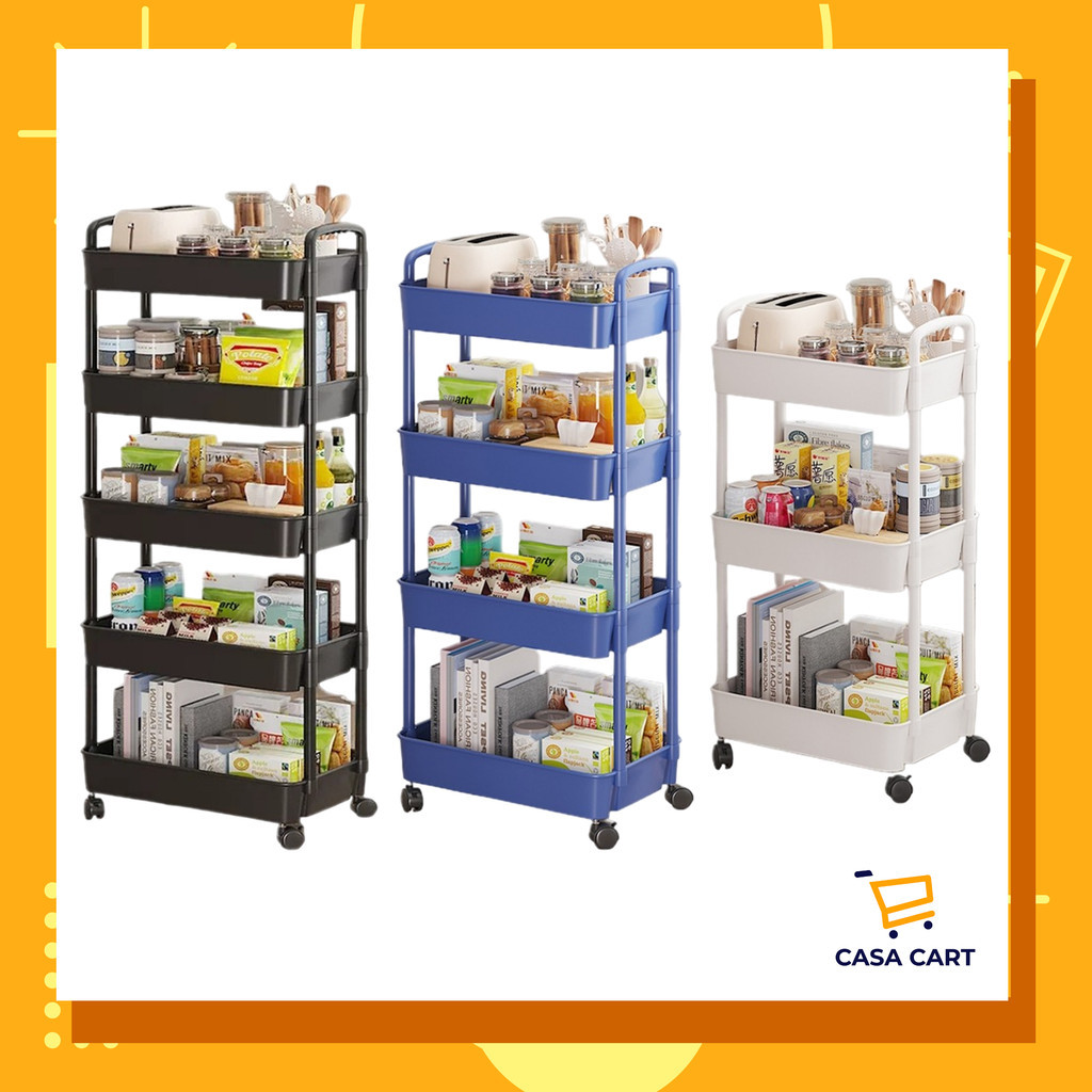Casa CART Multi-Layer Trolley Rack Floor Multi-Function Storage ...