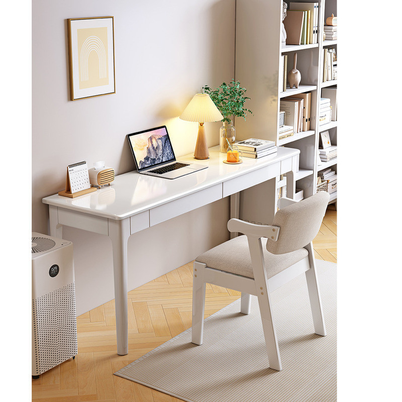 All solid wood narrow 40/45cm wide office home computer bedroom small ...