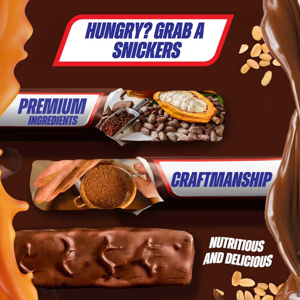 [MINGYU's Favorite] Snickers Peanut Bar Fun Size 240g Bonus Pack (12's ...