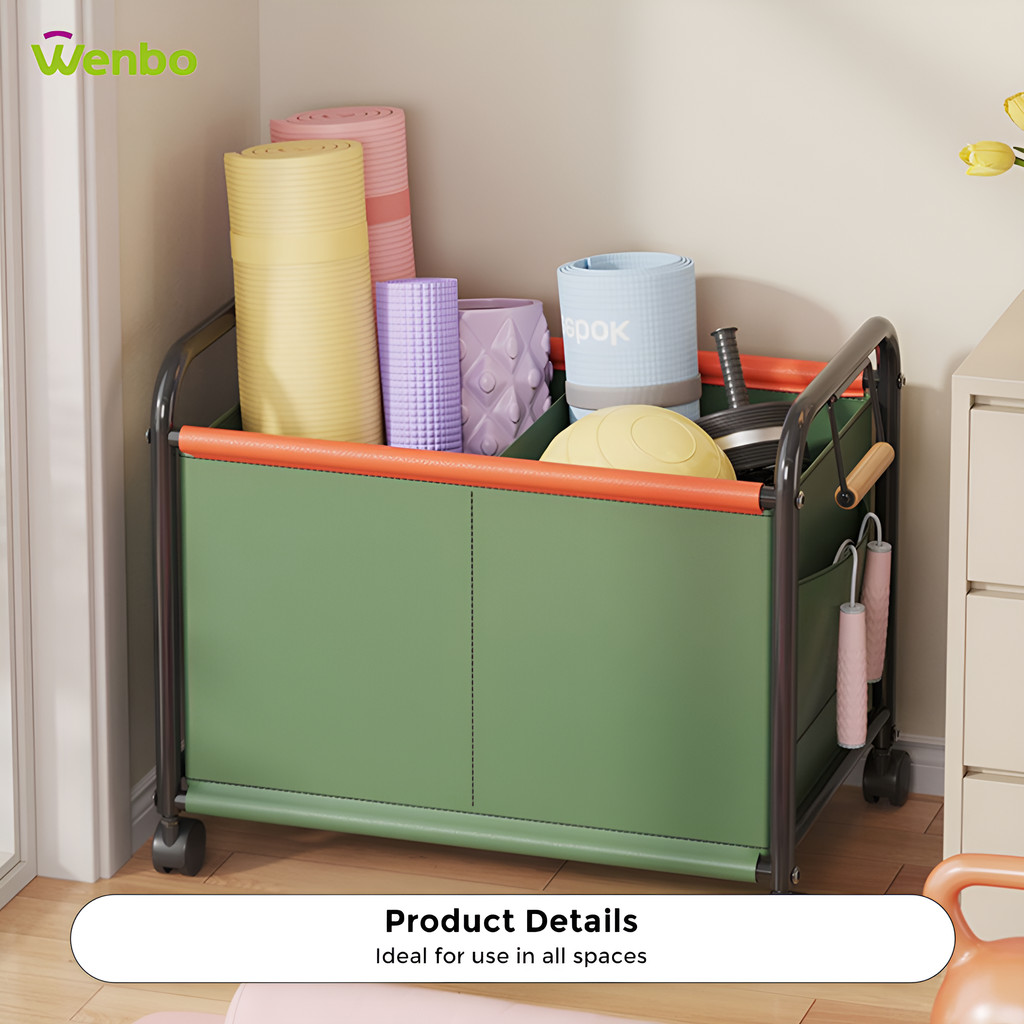 Wenbo Children Toys Storage Toys Organizer Moving Wheel Cart Basket ...