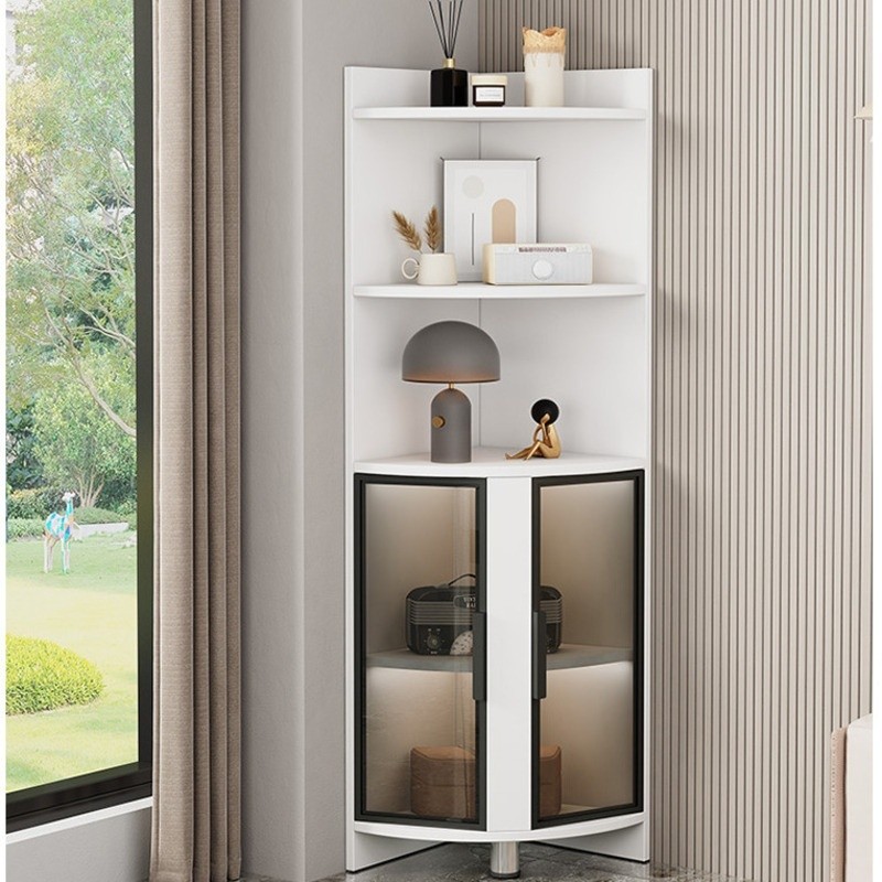 Wine Cabinet Modern Minimalist Corner Shelf Triangular Cabinet Small ...