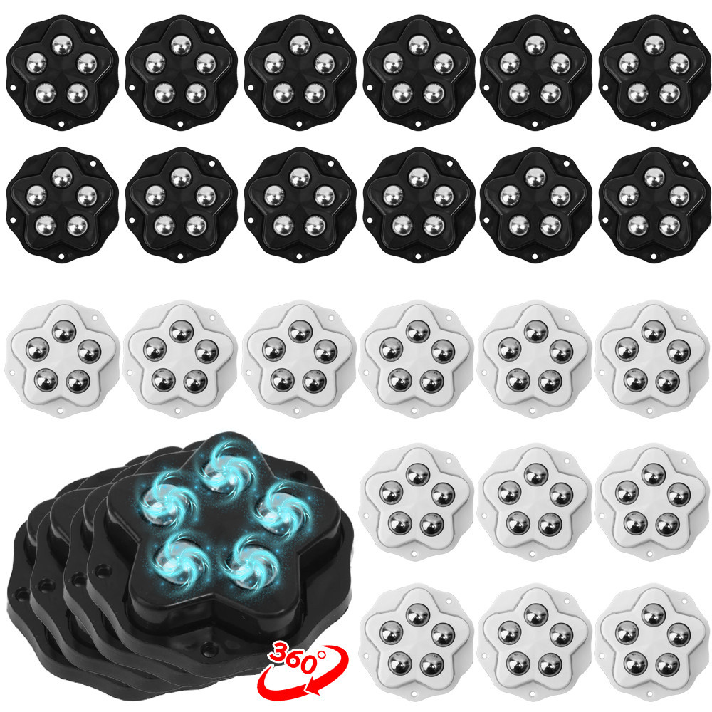4Pcs/Set 360 Degrees Rotating Universal Wheels With Brake - Self ...