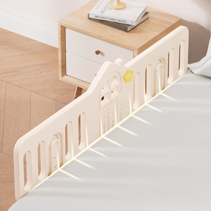 Baby Bed Fence Baby Anti-fall Bed Side Baffle Heightened One Side ...