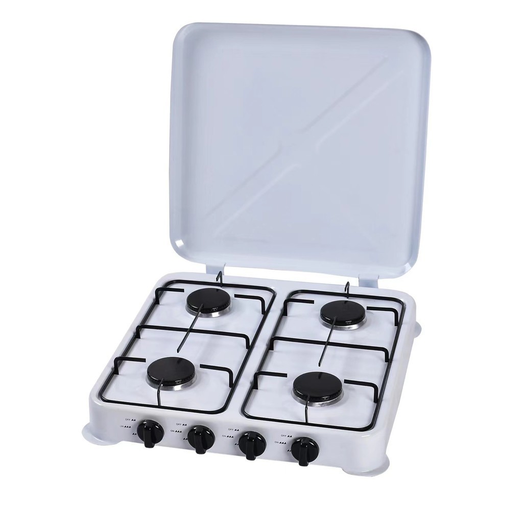 European Style Simple Four Head Gas Stove Household Desktop Liquefied ...