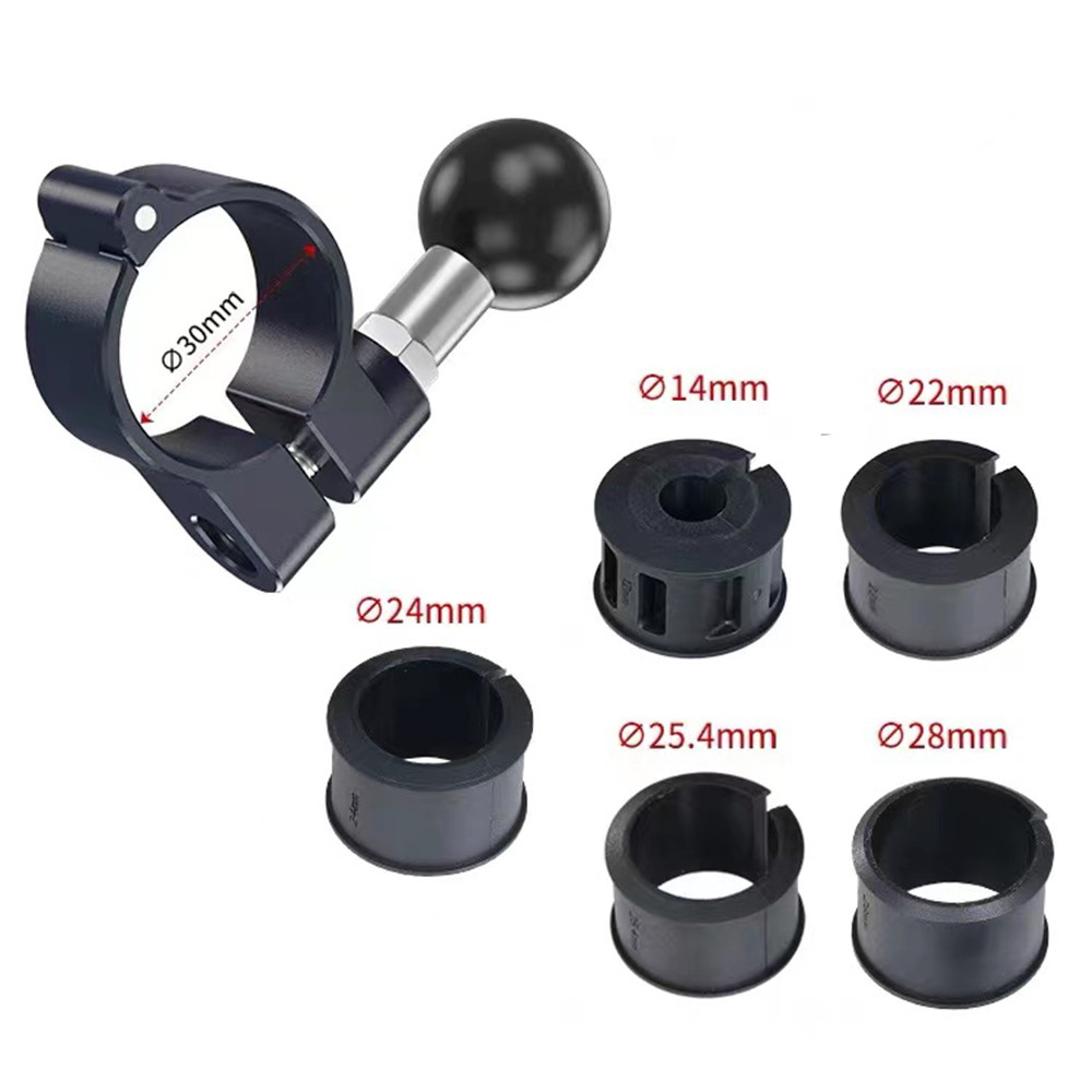 Aluminum Alloy Mount Base with 1inch（25.4mm) TPU Ball Handlebar/Rear ...