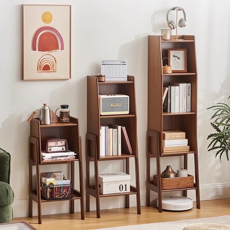 Simple Book Cabinet Multi-Layered Book Shelf Small Shelf Rack Living ...
