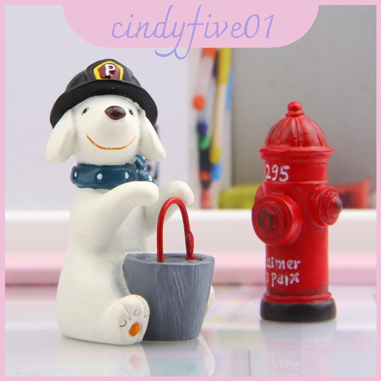 Resin Dog Cartoon Fire Hydrant Garden Ornament With Creative Design For ...