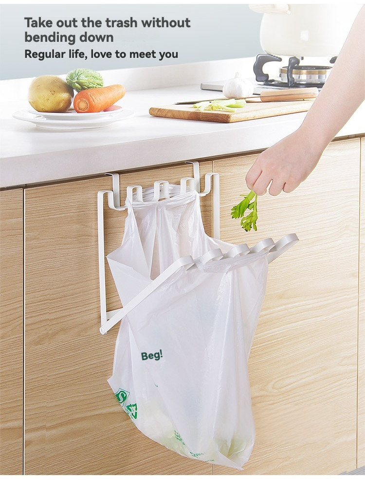 Folding Trash Bag Hanger Plastic Bag Rack Waste Bag Holder | Shopee ...