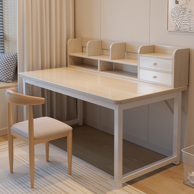 Study Table Computer Table Bookshelf Integrated Desk Bedroom Family ...